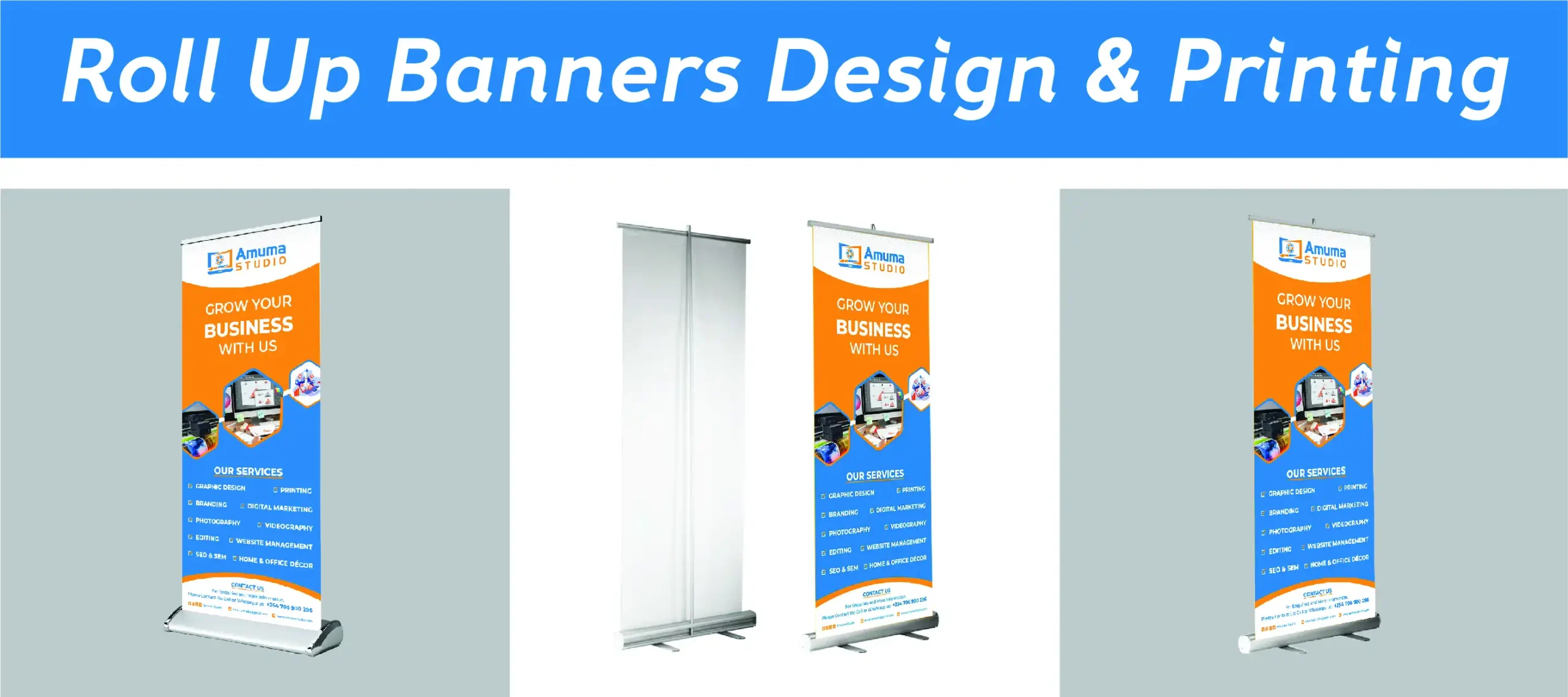 Roll up Banner Printing in Kenya - Amuma Studio